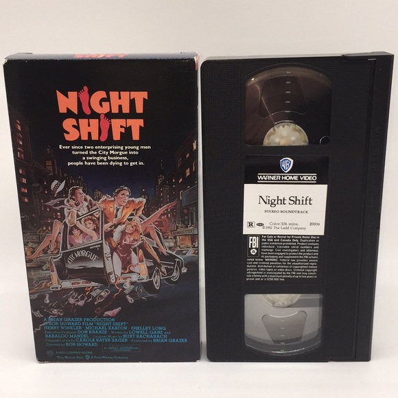 Warner Bros. | Media | Night Shift Vhs Video Warner Bros 982 Vintage | Poshmark